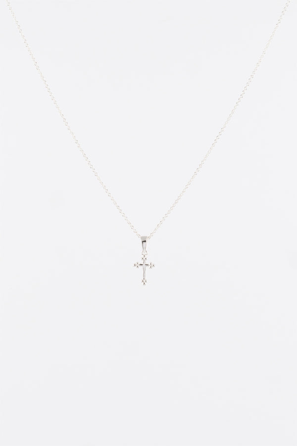 STERLING SILVER BOTONNEE CROSS PENDANT